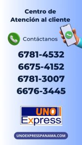 Contacto | Uno Express Panamá - Tus encomiendas al siguiente día
