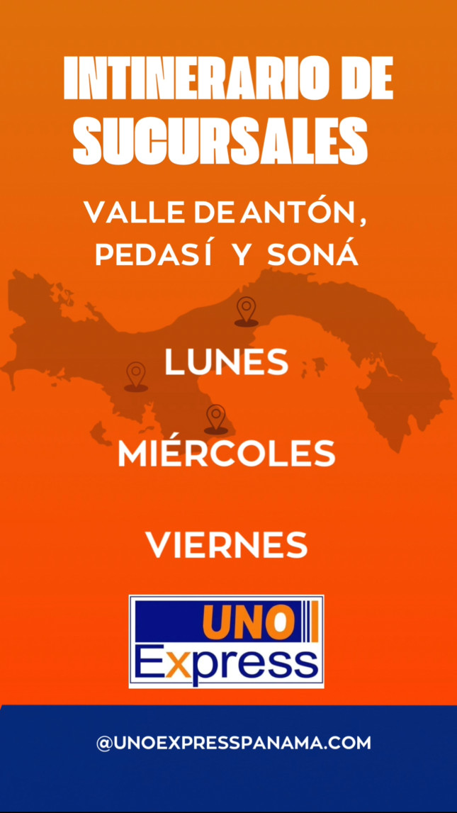 Uno Express Panamá - Tus encomiendas al siguiente día