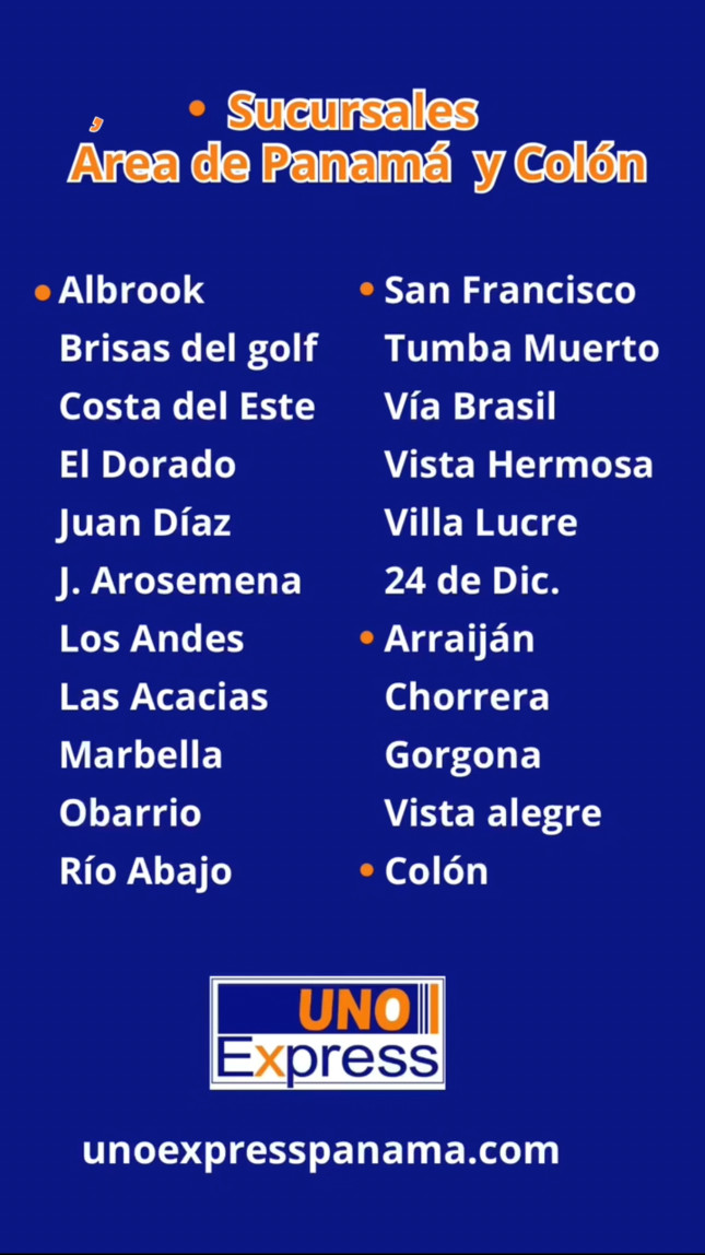 Uno Express Panamá - Tus encomiendas al siguiente día