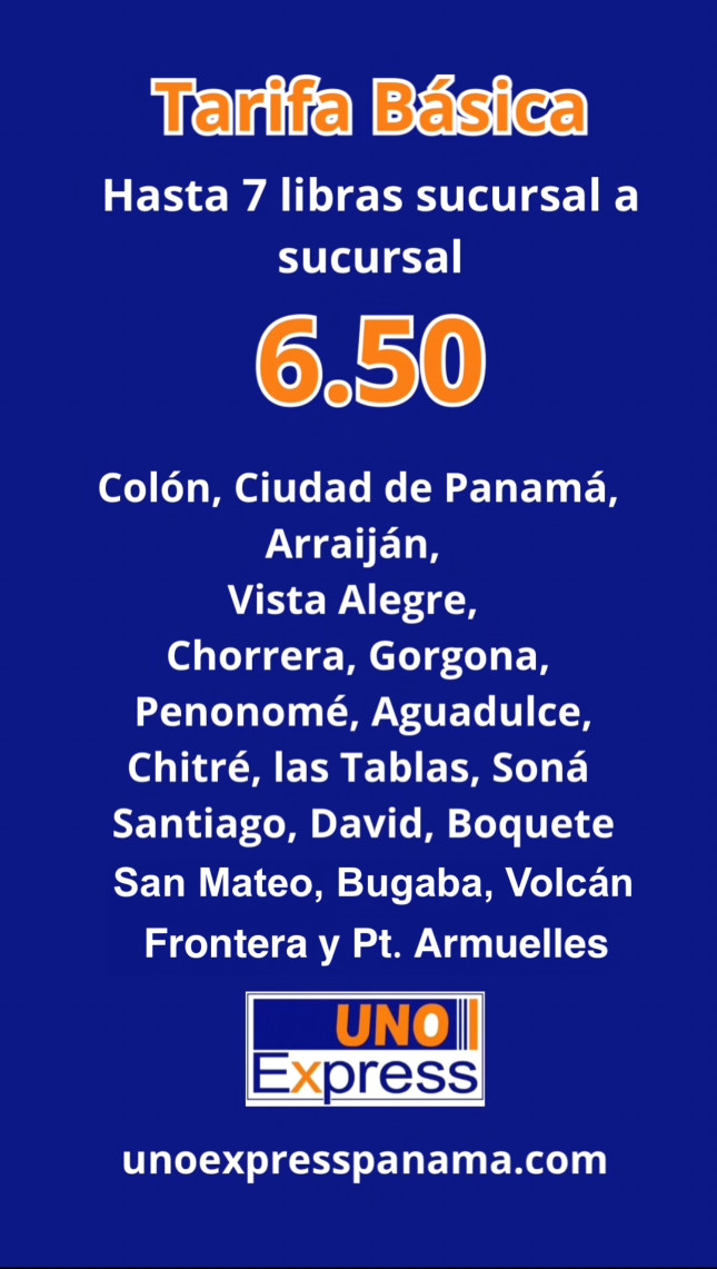 Uno Express Panamá - Tus encomiendas al siguiente día